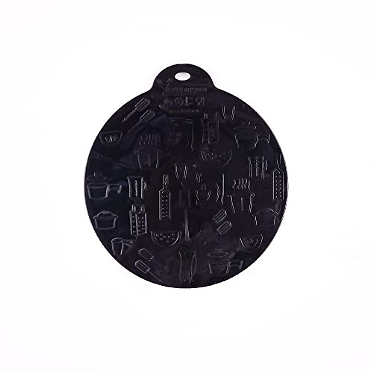 VEM Induction Cooktop Mat - Silicone Scratch Protector - for Magnetic Stoven - Non slip Pads to Prevent Pots from Sliding during Cooking (8,46 inches) Black