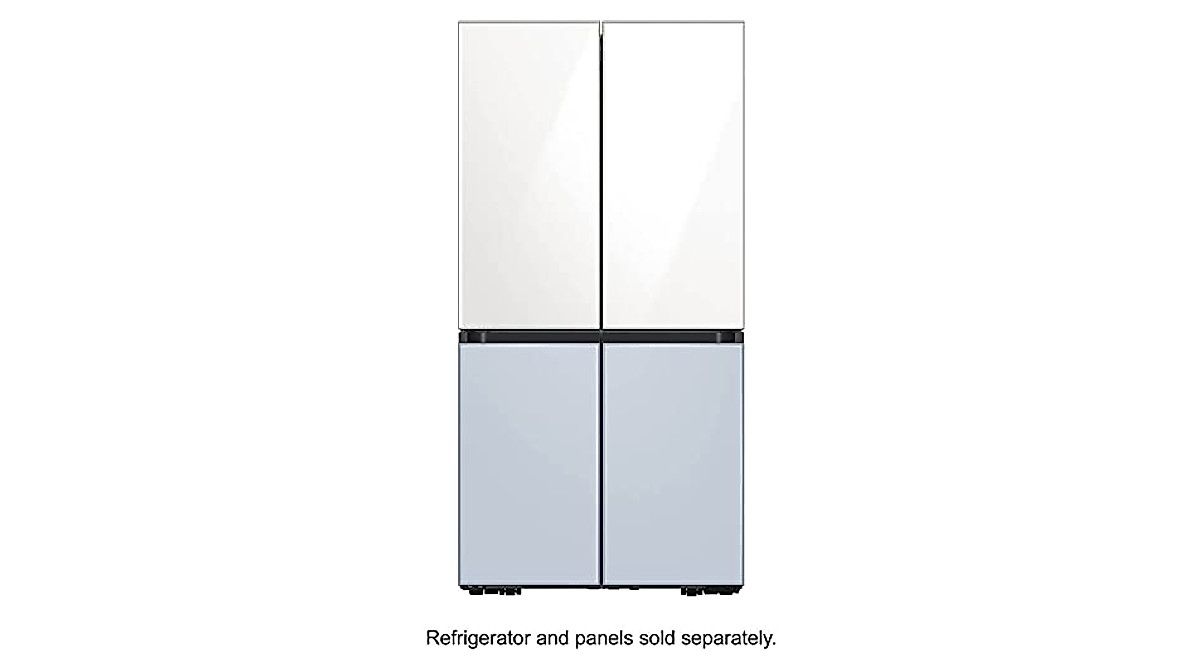 Customize Your Samsung BESPOKE Refrigerator - White Glass Panel