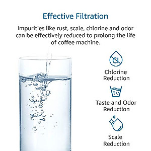 AQUACREST TÜV SÜD Certified Coffee Water Filter, Replacement for Brita® Intenza® Water Filter Gaggia®, Philips®, Saeco®, CA6702/00, Intenza® Coffee Filter (Pack of 4)