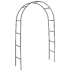 7.8 Ft Metal Garden Arbor Wedding Arch, 2 Sizes Free Combination for Various Climbing Plants, Birthday Party, Bridal Party Decoration (Green)