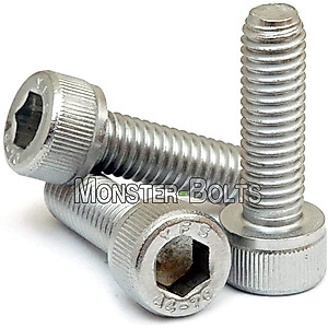 MonsterBolts - M5 x 10mm Socket Head Screws, DIN 912, Marine Grade Stainless Steel, 10 Pack