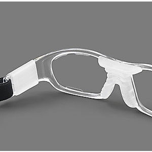 VENTIC Sports Safety Goggles Basketball Tennis Soccer Football Baseball Handball Sports Glasses Protective Eyewear Replaceable Lens (Clear)