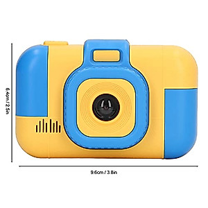 Kids Camera, Blue, OneClick Switching, Kids Digital Camera, Round Cute