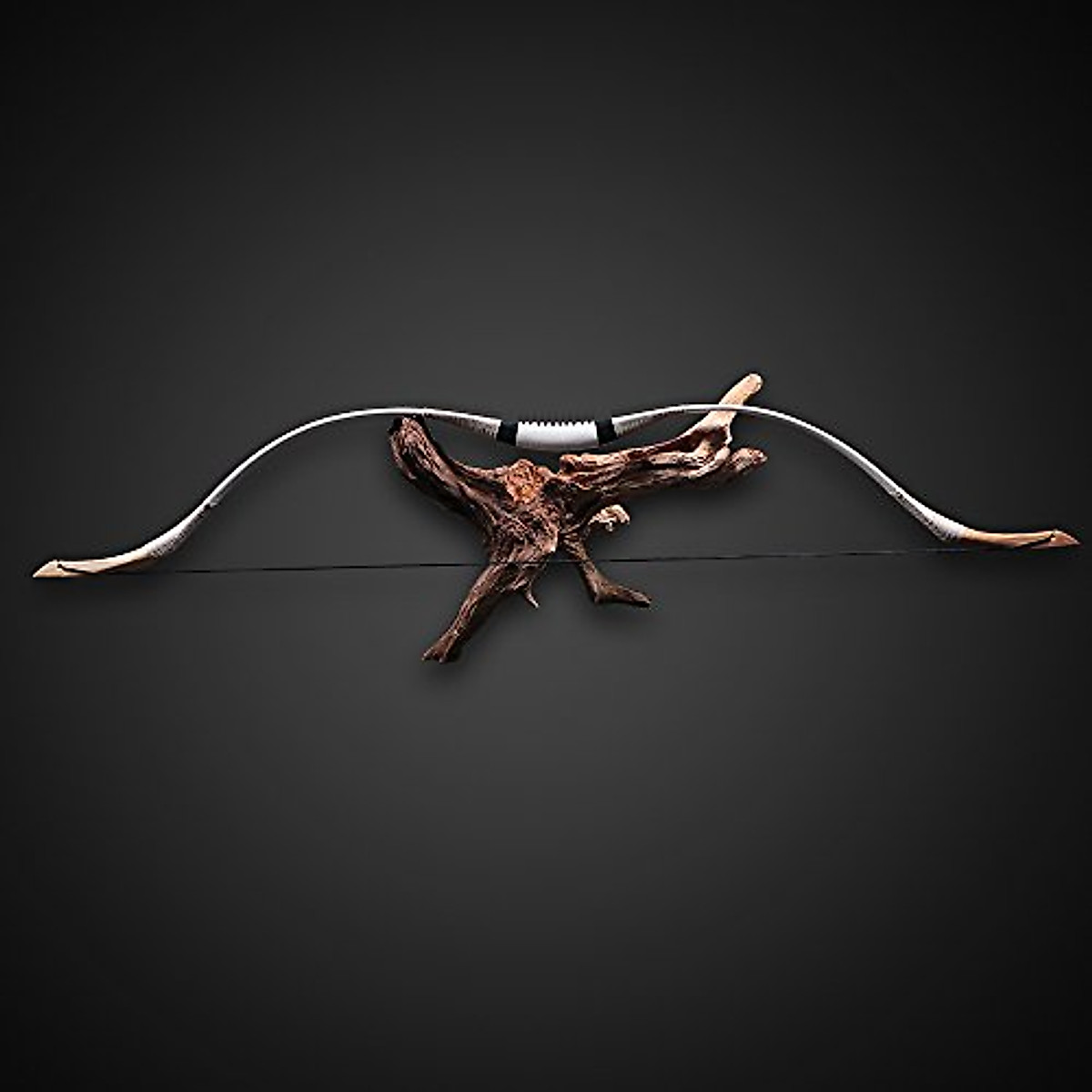 TOPARCHERY Traditional Archery 51" Longbow Hunting Cow Leather Recurve Horsebow Mongolian Bow 20-70LBS