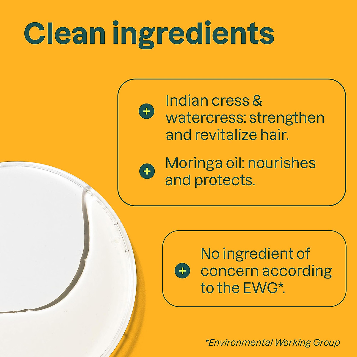 ATTITUDE Nourishing Shampoo for Curly Hair with Moringa Oil, EWG Verified, Vegan and Naturally Derived, 3a, 3b, 3c Curl Type, Provides Lightweight Moisture to Curls, 16 Fl Oz