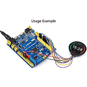 1.28inch Touch Round LCD Module with Touch Panel, 240×240 IPS Capacitive Display Screen, 65K RGB Color, SPI & I2C Port, GC9A01 & CST816S Chip, for Raspberry Pi/Raspberry Pi Pico/Ardu/STM32, etc