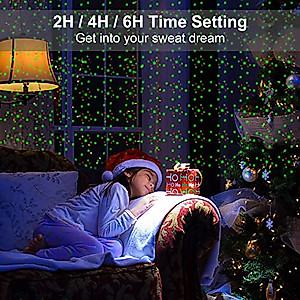Christmas Lights Projector Laser Light Xmas Spotlight Projectors Waterproof Outdoor Landscape Spotlights for Holiday Halloween Yard Decorations (Green and Red)