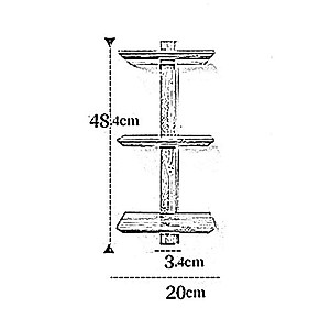 PIBM Stylish Simplicity Shelf Wall Mounted Floating Rack Wooden Solid Wood Storage Shelves Books Collection Display,3 Colors Avaliable,3 Layers / 4 Layers / 5 Layers, White , 20X66.2cm