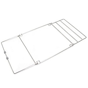 SLSFJLKJ Desktop Stainless Steel Folding Towel Drying Rack Bathroom Kitchen Organizer Stand Laundry Shelf Drain Holder