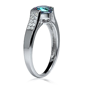 Silvershake 2.12ct. Mystic and White Topaz Gold Plated 925 Sterling Silver Ring Size 9