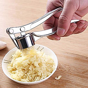 Garlic Press for Kitchen, Ginger Peeler Garlic Crusher