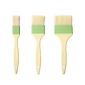 DOITOOL 3pcs Basting Brushes Plastic Pastry Baking Brushes BBQ Sauce Marinade Meat Brushes Glazing Oil Brushes for Bread Cake (Mixed Colors)