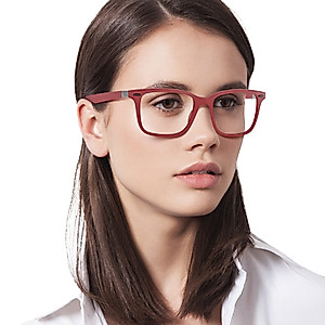 Ray-Ban RX7144M Scuderia Ferrari Collection Square Prescription Eyeglass Frames, Matte Red/Demo Lens, 53 mm