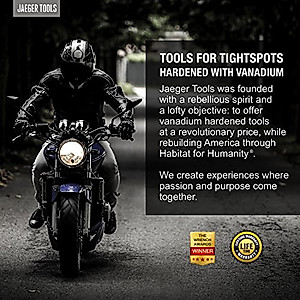 Jaeger 1/2 Inch TIGHTSPOT Ratchet Wrench with 90-Tooth Ratcheting Precision and Hardened, Polished Steel