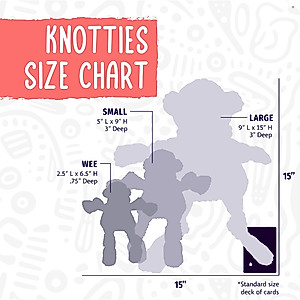 HuggleHounds Knottie Plush Dog Toy - Dog Stuffed Animal Toy, Puppy Toys, Squeaky Dog Toy for Small, Medium & Large Dogs, Durable Plush to Keep Busy, Officially Licensed - LSU Mike The Tiger, Large