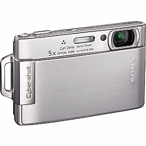 Sony Cybershot DSC-T200 8.1MP Digital Camera with 5x Optical Zoom with Super Steady Shot Image Stabilization (Silver)