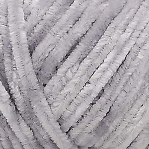 Gray Solid Color Hand Woven Thick Crochet Thread Chenille Velvet Yarn Soft Wrapping for Craft Scarves Sports Blankets 100g