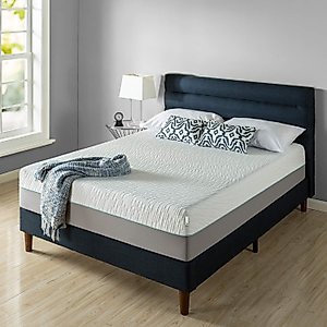 Zinus 13 Inch Green Tea Pressure Relief Memory Foam Mattress/Zoned Airflow Design/CertiPUR-US Certified/Bed-in-a-Box, Queen