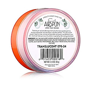 Coty Airspun Loose Face Powder, Translucent, Pack of 1