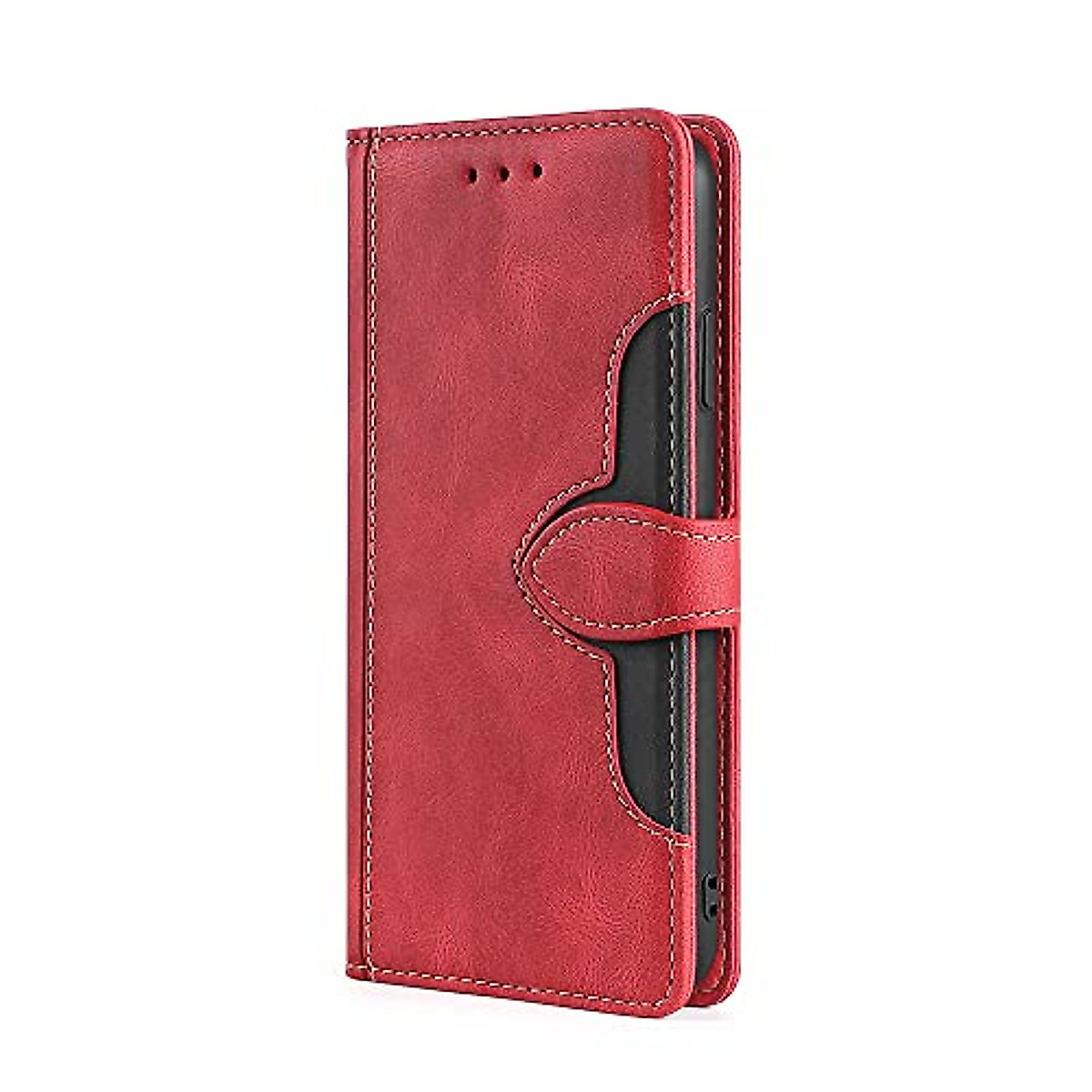 CYR-Guard Wallet Folio Case for Samsung Galaxy S9 Plus, Premium PU Leather Slim Fit Cover for Galaxy S9 Plus, Easy Carry, Red