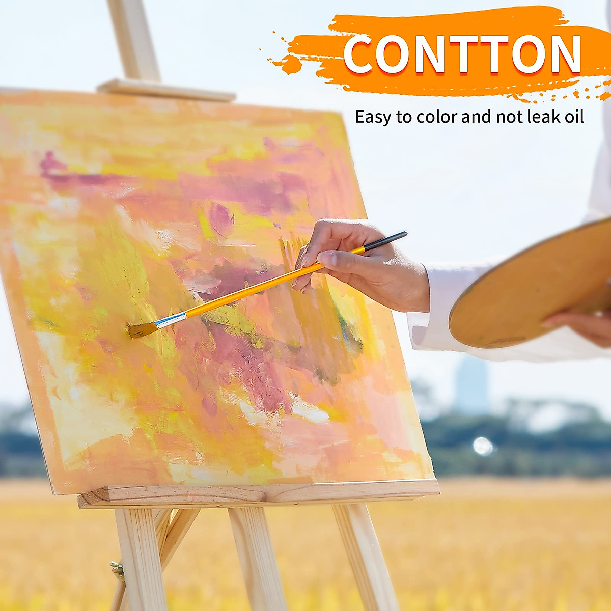 CONDA Artist Canvas Panels 9 x 12 inch, 12 Pack, Primed, 100% Cotton, Artist Quality Acid Free Canvas Board for Painting Watercolor & Oil