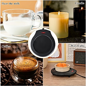 ASAWASA Candle Warmer for Large Jar, Coffee Mug Warmers, Safely Releases Scents Without a Flame, Melt The Candle Quickly, Enjoy Your Warm Coffee Tea. Gifts for Festival Birthday Women Men Mom Dad