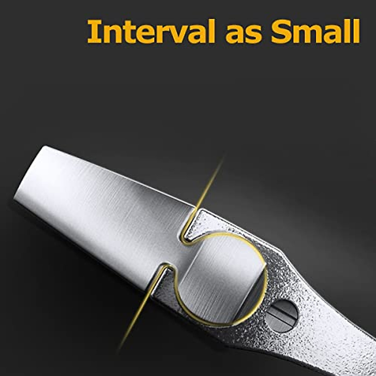 8inch Adjustable Wrench, Wide Jaw Wrench Adjustable Movable Spanner, Metric Scales with Anti-Slip Grips for Plumbing, Automotive Repair and DIY Tightening or Loosening Nuts and Bolts