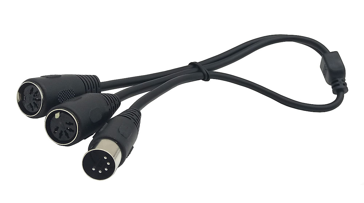 Traovien MIDI Sync Breakout Cable – 5-Pin Splitter