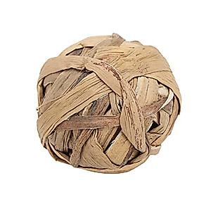 Hztyyier Bunny Chew Toy Rattan Ball Straw Rope Pine Cone for Pets Rabbits Birds Hamster Chinchilla