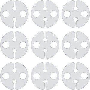 200 Pack White Plastic Balloon Clips for Sealing, Round Balloon Tie Tool (1 Inch)