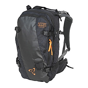 Mystery Ranch Saddle Peak Pack - Water Resistant Skiing Pack, Black, Large/X-Large