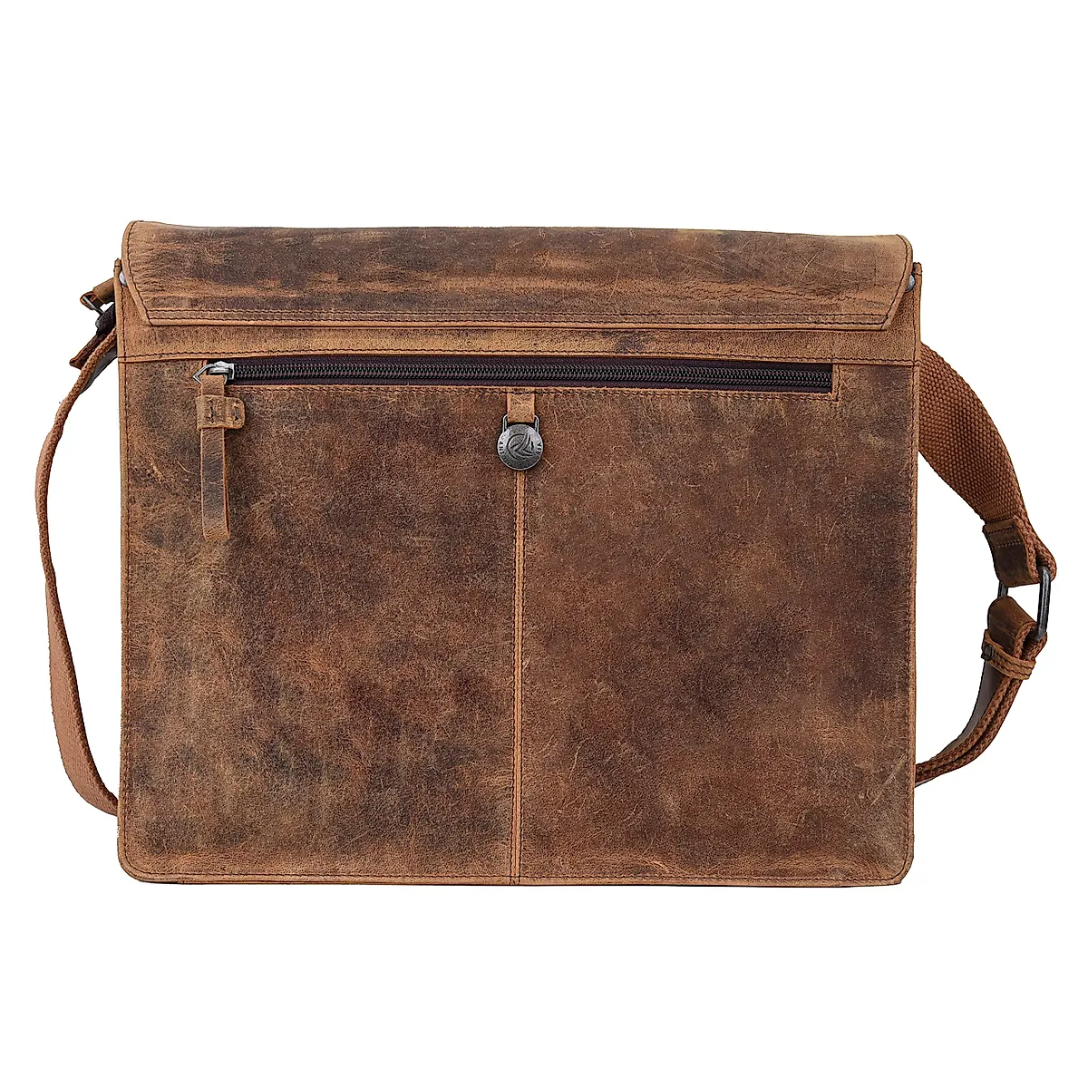 ANTONIO VALERIA Albert Brown Premium Leather Messenger Bag for Men