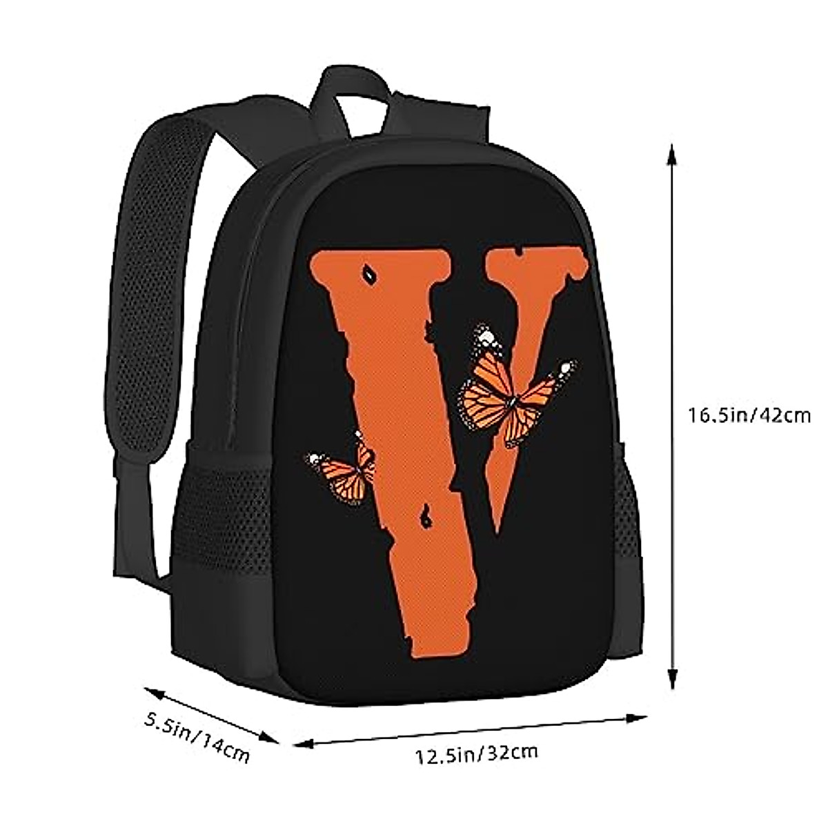 Fleiyd Big V Backpack Pencil Case Lunch Bag 3 Piece Set Vogue Backpack Laptop Bag Boys And Girls' Backpack