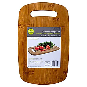 Luciano Housewares, Beige Classic Bamboo Cutting Board, 12.6 x 7.87 inches, 12.75 x 7.87
