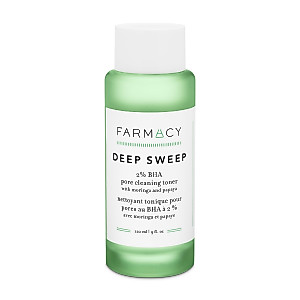 Farmacy 2% Salicylic Acid Toner for Face - Deep Sweep Gentle BHA Exfoliant for Oily Skin - Refines Texture with Papaya Enzymes & Moringa Water for a Healthy-Looking Complexion (50ml)