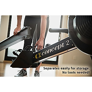 Concept2 RowErg Indoor Rowing Machine with Tall Legs - PM5 Monitor, Device Holder, Adjustable Air Resistance, Easy Storage
