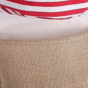 Hztyyier 3 Pockets Linen Storage Bag Hanging Door Closet Organizer Decoration for Room(Red)