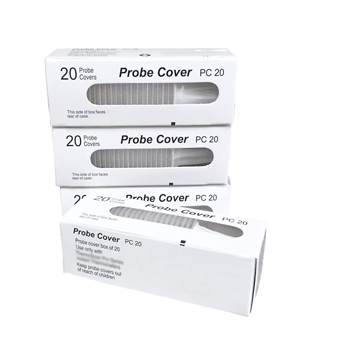 Happy-house 100 Counts Ear Thermometer Probe Covers Refill Caps Lens Filters for All Braun Ear Thermometer Models Thermometers, Disposable Covers for Ear Thermometers