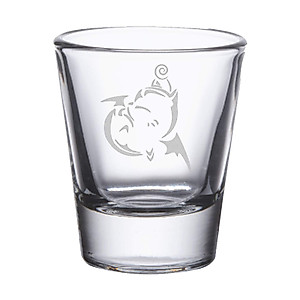 Moogle - Etched Shot Glasses
