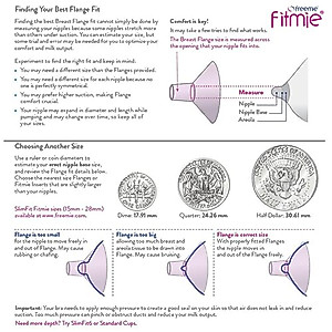 Freemie 21mm Slimfit Set of 2 Fitmie Inserts | Compatible with Freemie Slimfit Collection Cups | Pump Not Included