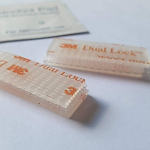 EZ Pass I-Pass SunPass Fastlane Dual Lock Adhesive Mounting Strips 4 Each 1-1/2 in with Prep Pad