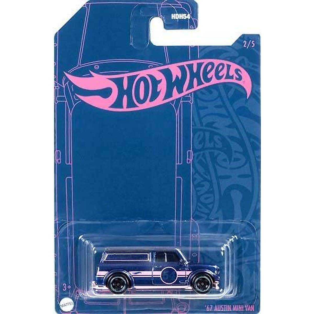 Hot Wheels 2022 Pearl and Chrome 54th Anniversary Complete Set of 5 Diecast Vehicles
