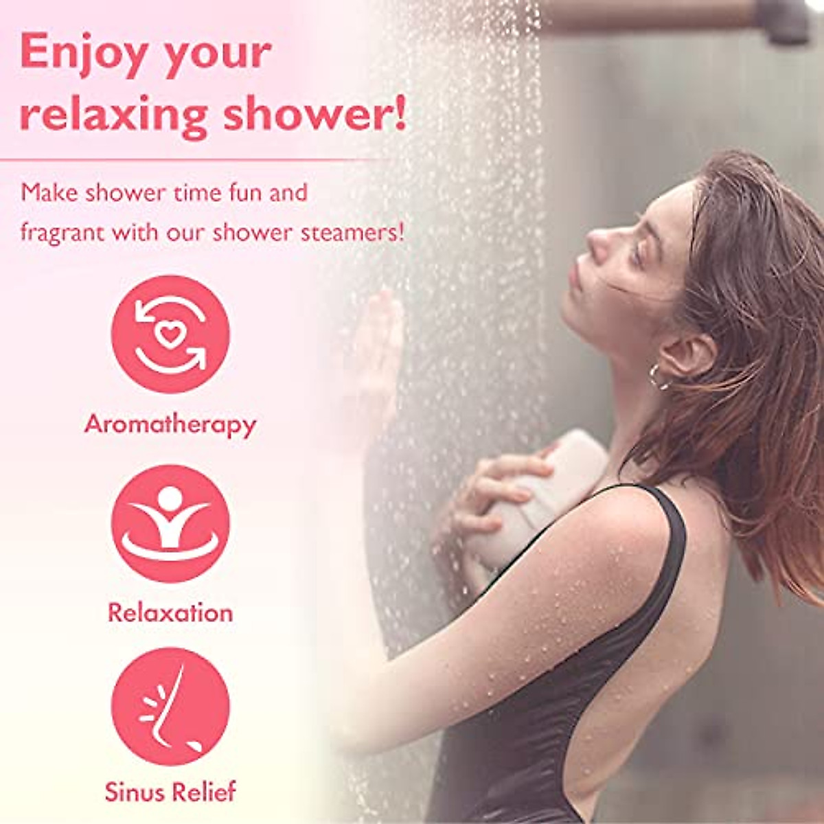 Poleview Shower Steamers Aromatherapy, Variety Pack of 15 Shower Bombs with Essential Oil for Home SPA, Relaxation, Meditation and Calming - Stress Relief and Self Care Gifts Set for Women and Men