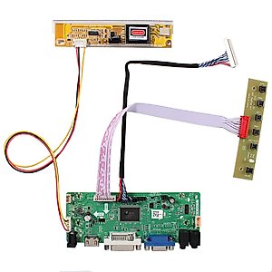 HDMI VGA DVI Audio LCD Controller Board 30 Pin for 14.1" 15.4" 1280x800 LP154WX4 B154EW03 B154EW06 LTN154AT07 LTN141AT02 1CCFL LVDs LCD Screen Panel