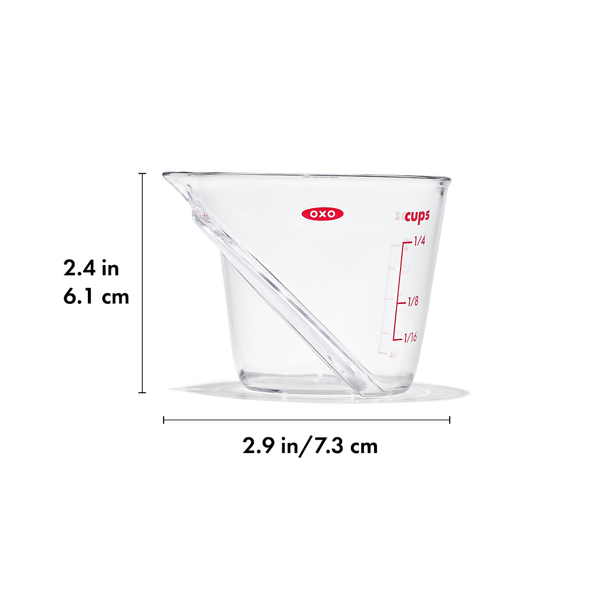 OXO Good Grips Mini Angled Measuring Cup, 2 Oz capacity