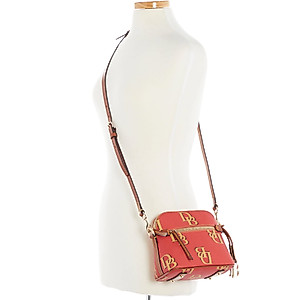 Dooney & Bourke Handbag, Monogram Domed Crossbody - Red