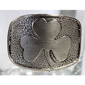 Shamrock Irish Whiskey Glasses Pewter Set of Two Made in Ireland