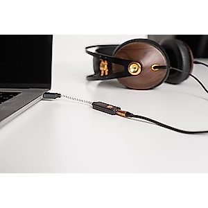 iFi GO link - DAC & Amplifier - USB-C to 3.5mm Adapter - Improve Headphone Sound from any Device - Gold-plated 3.5mm Headphone Socket – Flexible Cable - Supports Hi-Resolution 32-bit/384kHz/DSD256/MQA
