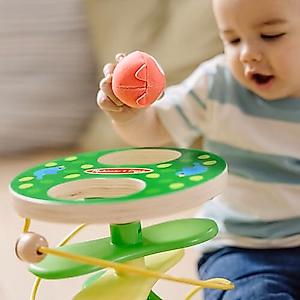 Melissa & Doug Rollables Treehouse Twirl Infant and Toddler Toy (3 Pieces) - FSC Certified
