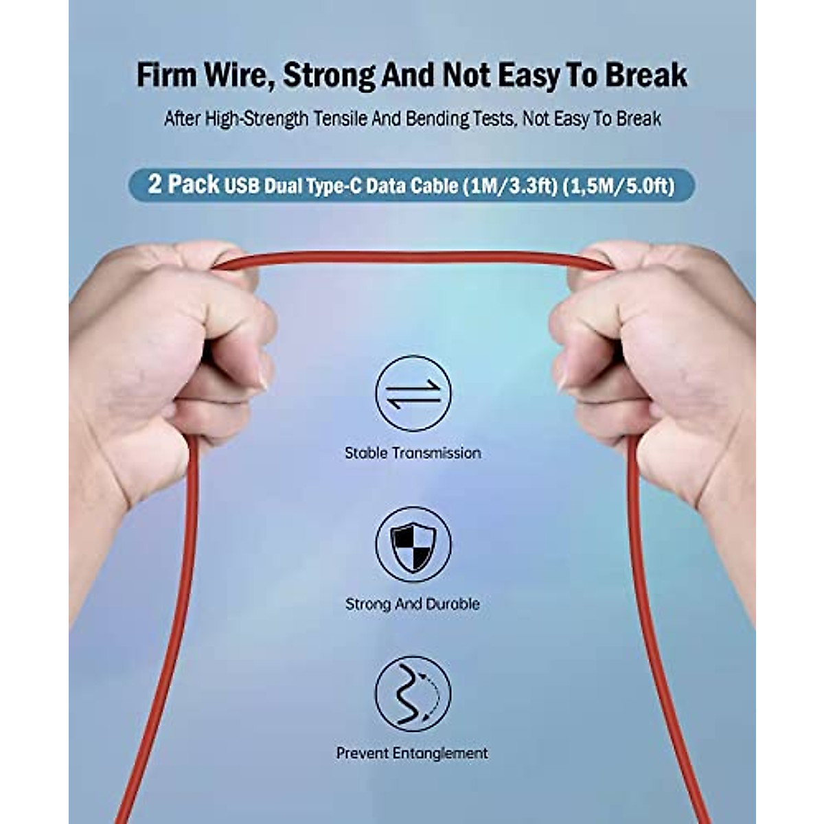 Oneplus Warp Charger for 9R/9/9 Pro, Oneplus Warp Charger 65w Set Compatible with 8 Pro/8T/8/7 Pro/7T/7T Pro, Include 65w Power Adapter, 2 Pack USB Dual Type-C Data Cable (1M/3.3ft) (1,5M/5.0ft)